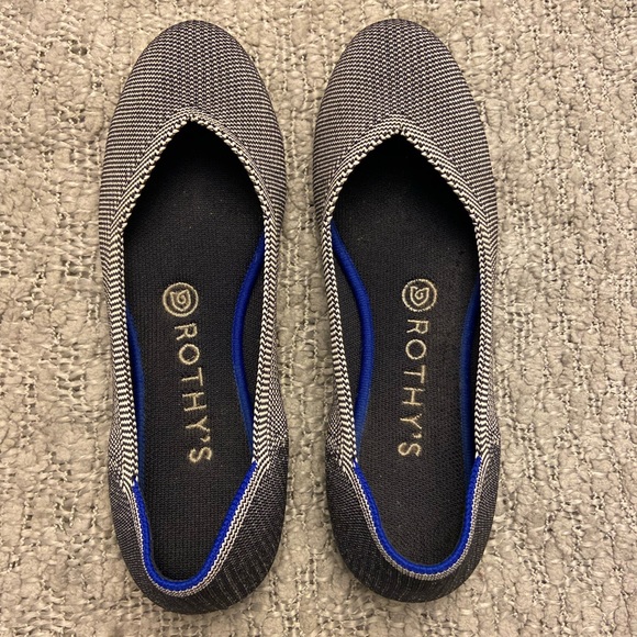 Rothy's | Shoes | Rothys Grey Birdseye Classic Ballet Round Toe Shoe ...